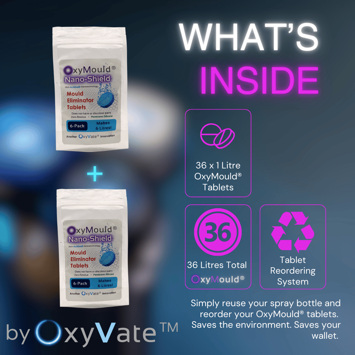 OxyMould® Mould Eliminator Refill Pack Special – OxyVate®