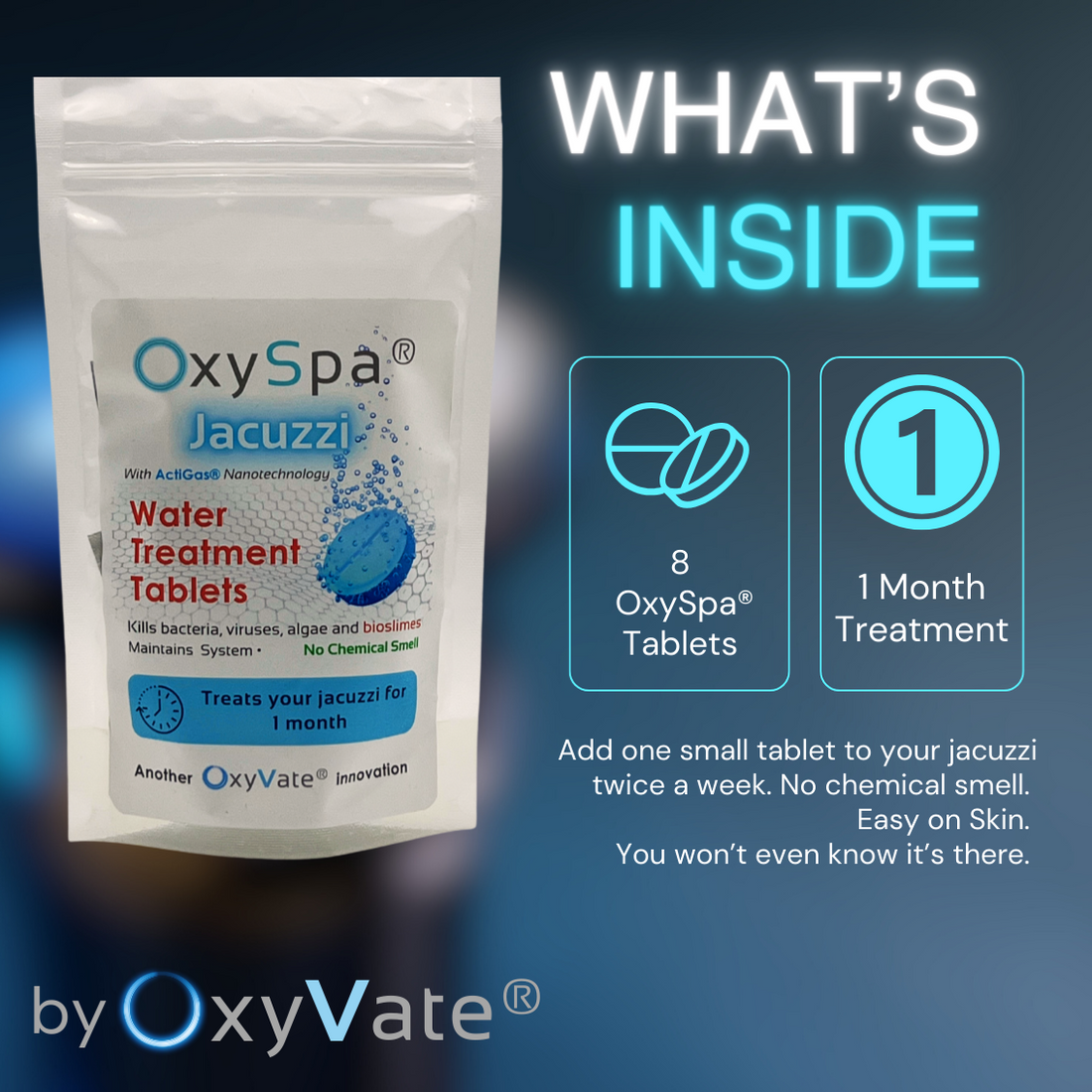 OxySpa® Jacuzzi Treatment Tablets 1-Month – OxyVate®
